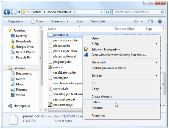 Remove Profile Lock in Firefox – Fix-KB